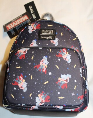 New Loungefly Marvel Thor Chibi Galaxy Mini Backpack | eBay