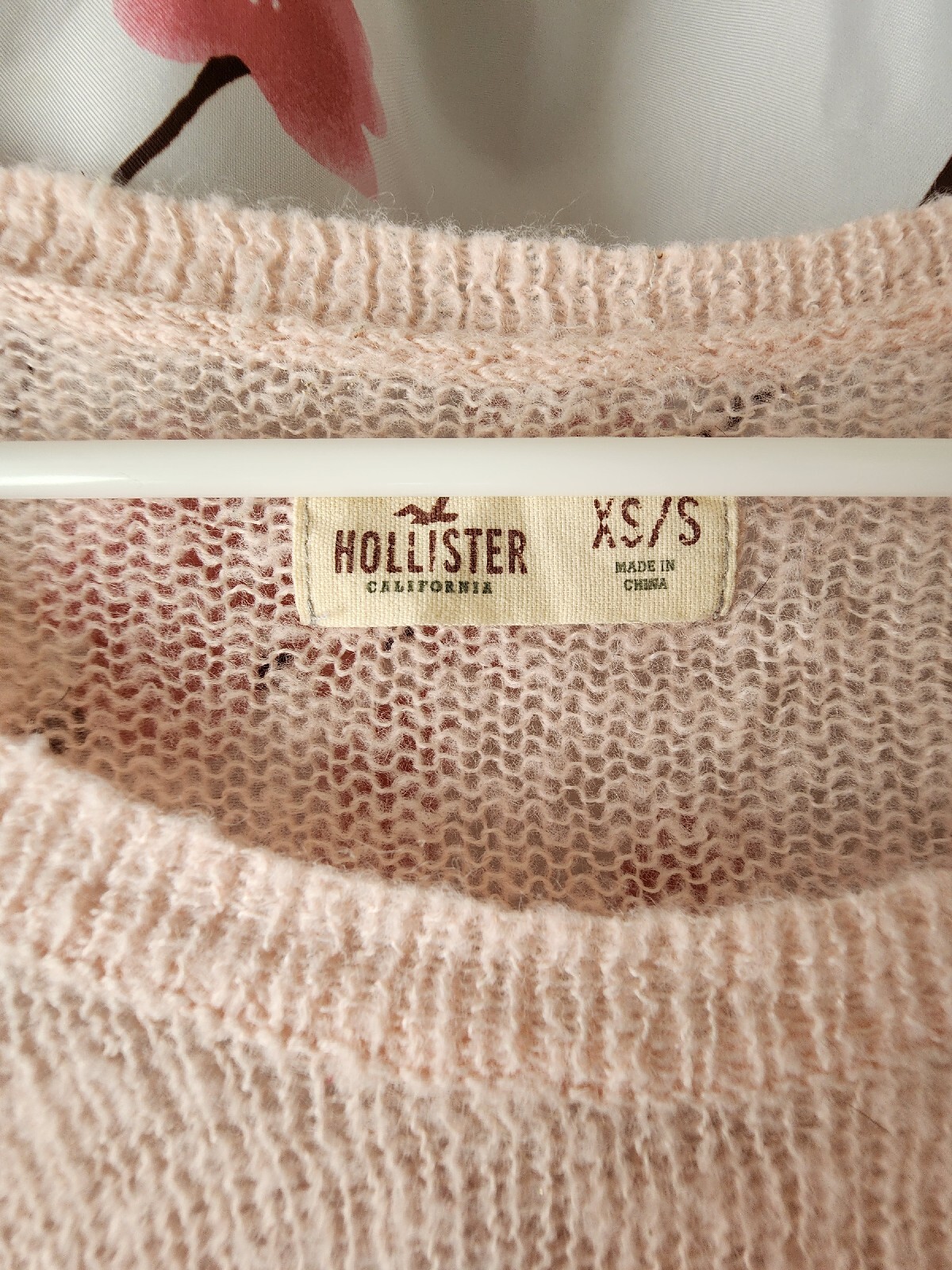 Women's Hollister Co Pink Pullover Seahorse Starfish Sweater Size XS/S ...