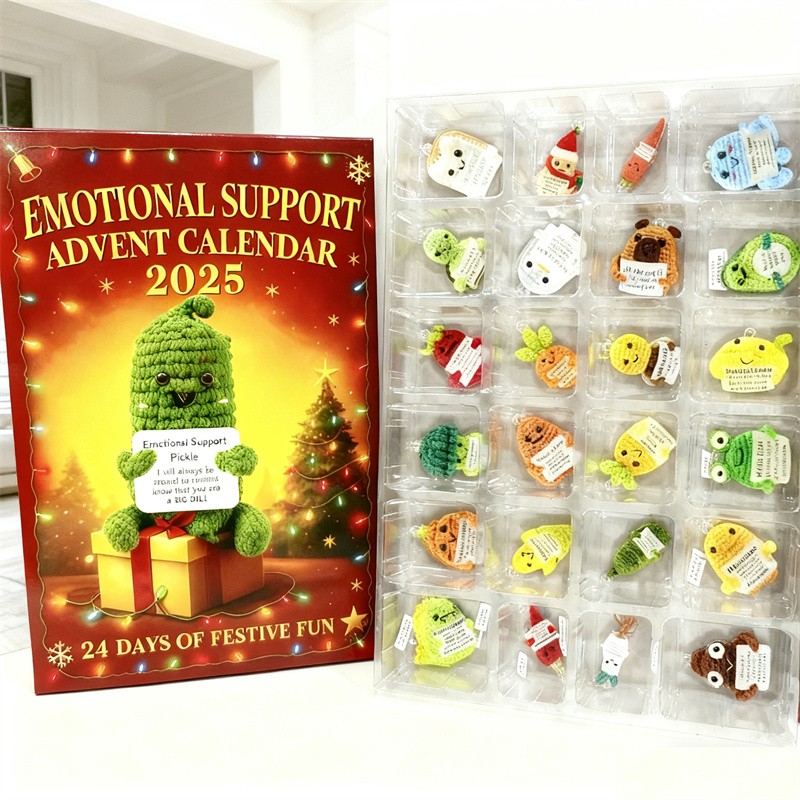 Emotional Support Advent Calendar 2025 24-Day Christmas Countdown With ...