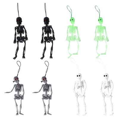 8PCS Full Body Halloween Skeleton Best Scary Halloween Decoration Skull ...