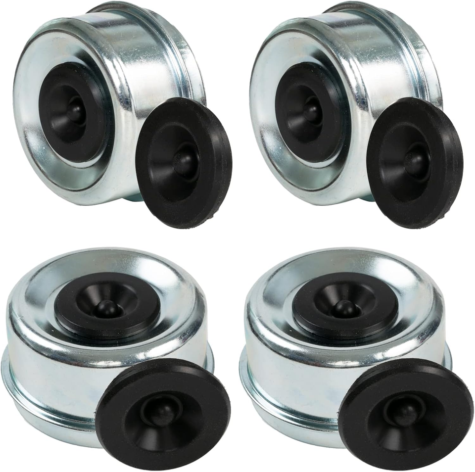 4Pcs 2.44" Trailer Bearing Dust Cap, Bearing Buddy Caps, Trailer Axle ...
