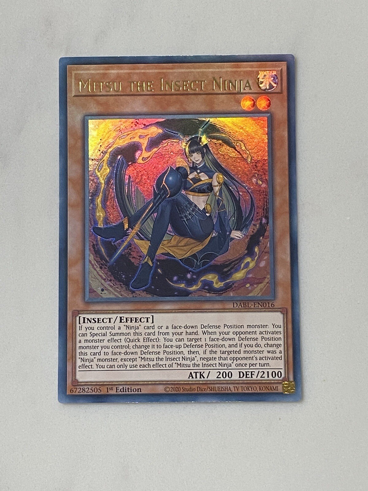 Yu-Gi-Oh! TCG Mitsu the Insect Ninja Darkwing Blast DABL-EN016 1st ...