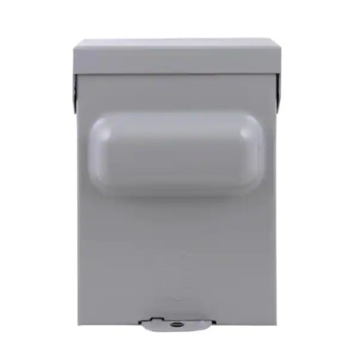 GE 30-Amp 120/240-Volt Fused AC Disconnect Gray TF30RCP 43481000824| eBay