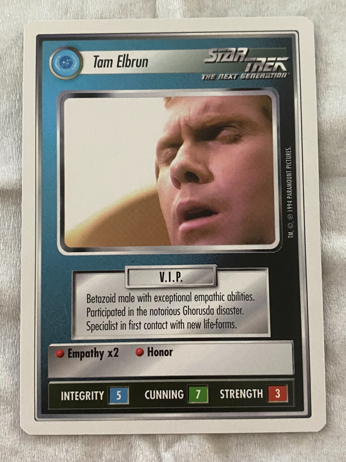 Star Trek CCG 1E WB94 Alpha TAM ELBRUN Rare Card NEVER PLAYED | eBay