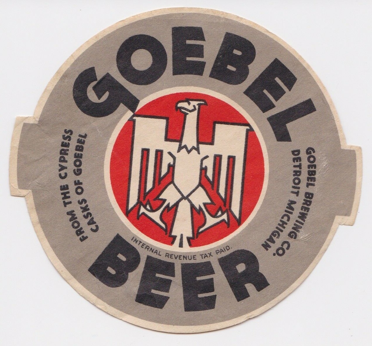 Goebel Beer - IRTP Label - Goebel Brewing Detroit Michigan MI - Nice ...