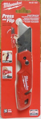 Milwaukee 48-22-1501 Fastback Press & Flip Folding Utility Knife ...