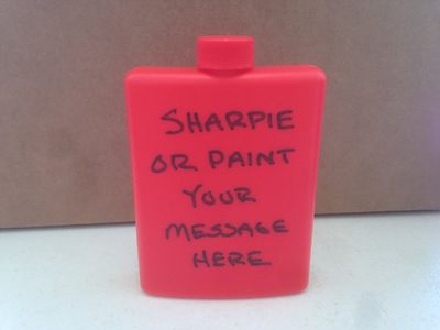 Red Plastic Flask - Plastic Alcohol Flask - 4 Pack - Free Shipping | eBay