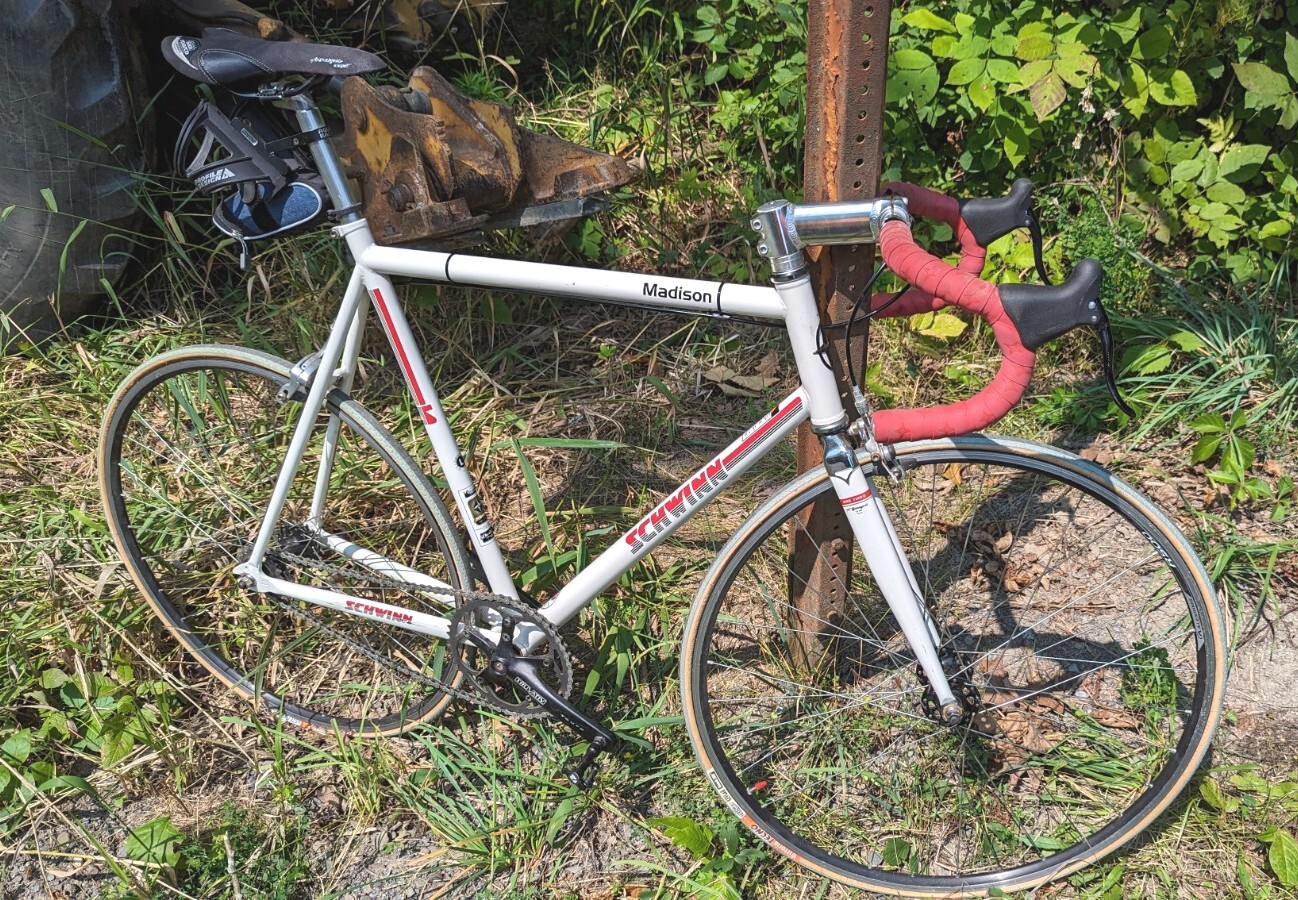 Schwinn Madison Track Racing Bike Single Speed Vintage Bicycle Truvativ ...