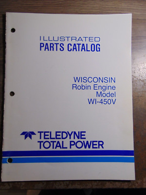 Wisconsin Robin Engine WI-450V Parts Catalog TTP 30086 | eBay