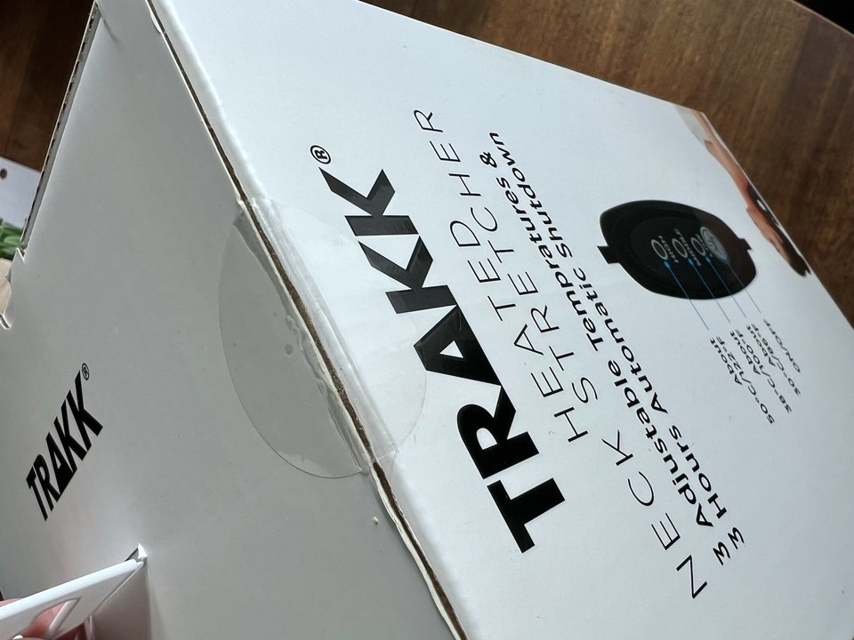 Heated Neck Shoulder Relaxer Stretcher Heating Pad Trakk New Cervical Traction | eBay