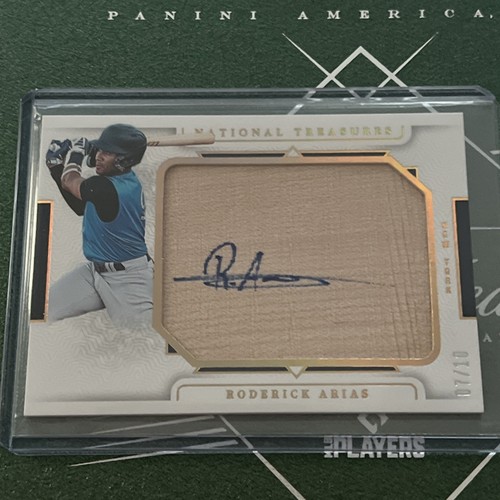 2024 National Treasures RODERICK ARIAS Prospect Jumbo Lumber Auto /10 ...
