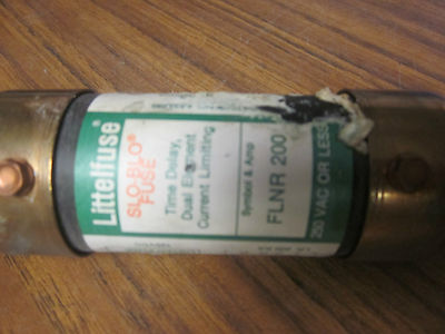 * LITTELFUSE SLO-BLO FUSE FLNR 200 TIME DELAY,DUAL ELEMENT .......YF ...