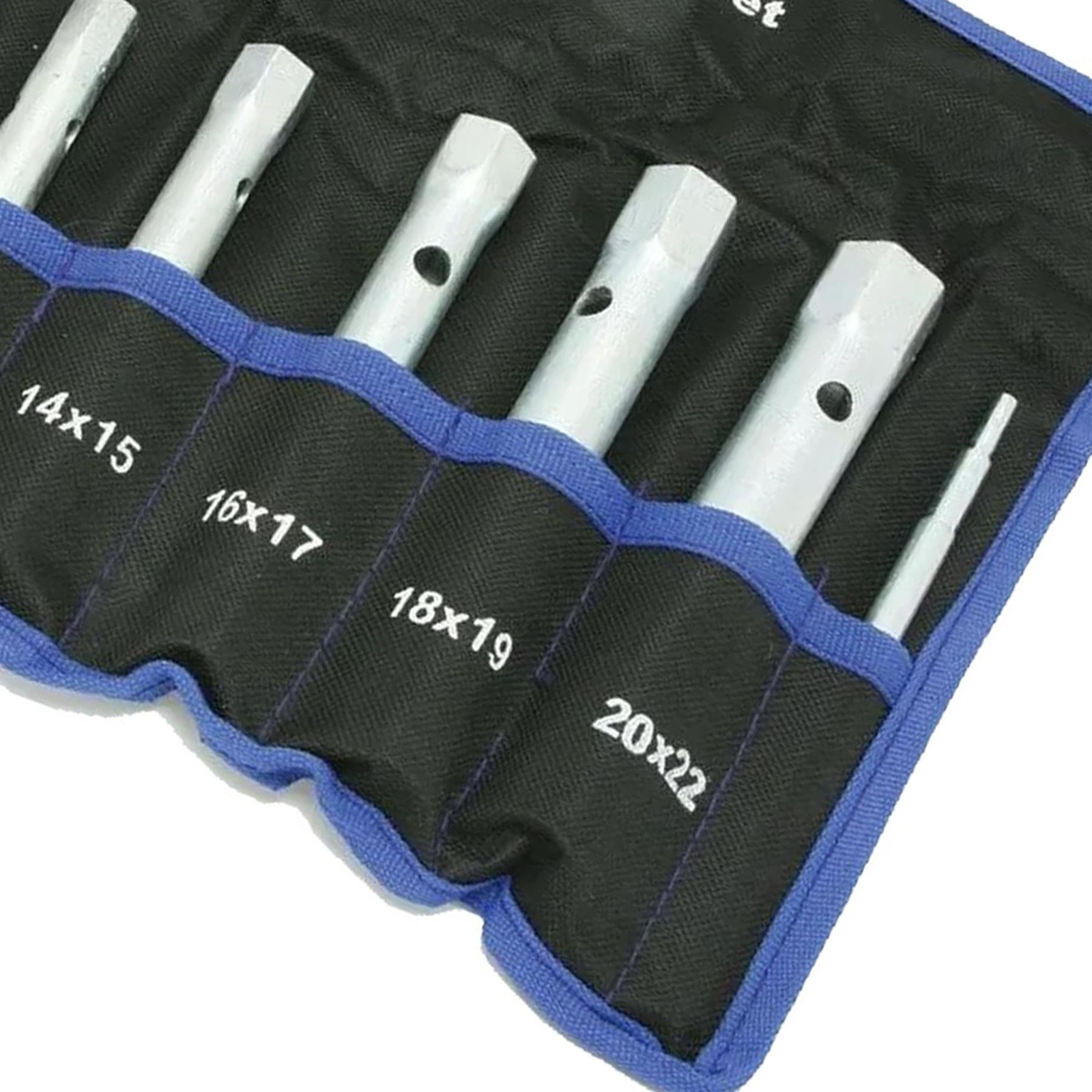 Tubular Spanner 8pc Set. Deep Tubular Box Spanners 6 To 22mm. 16 Metric ...