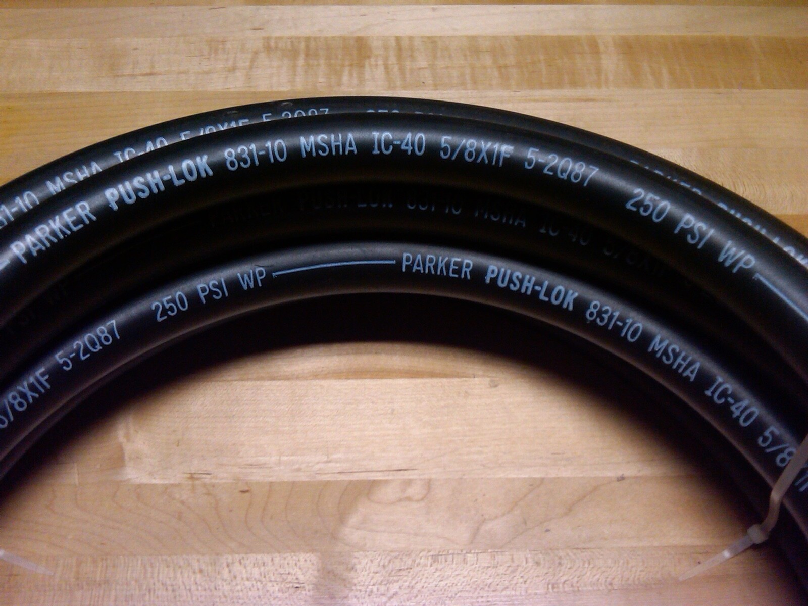 10 AN Push Lok Loc Lock Hose Oil Coolant 5/8” Black 250 P.S.I ...