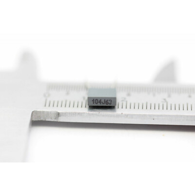 3 x POLYESTER CAPACITOR 104J63 100nF 5% NOS (New Old Stock ...