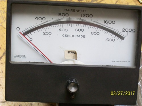 API 606X ULTIMETER CONTROLLER SHIELDED METER 0-2000 F | eBay