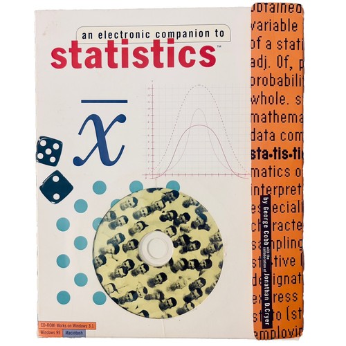 An Electronic Companion to Statistics Paperback CD ROM Disc Box George ...