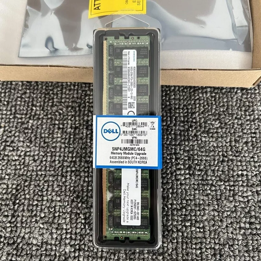 NEW Dell SNP4JMGMC/64G A9781930 4DRX4 64GB DDR4 PC4-2666V Server ECC ...