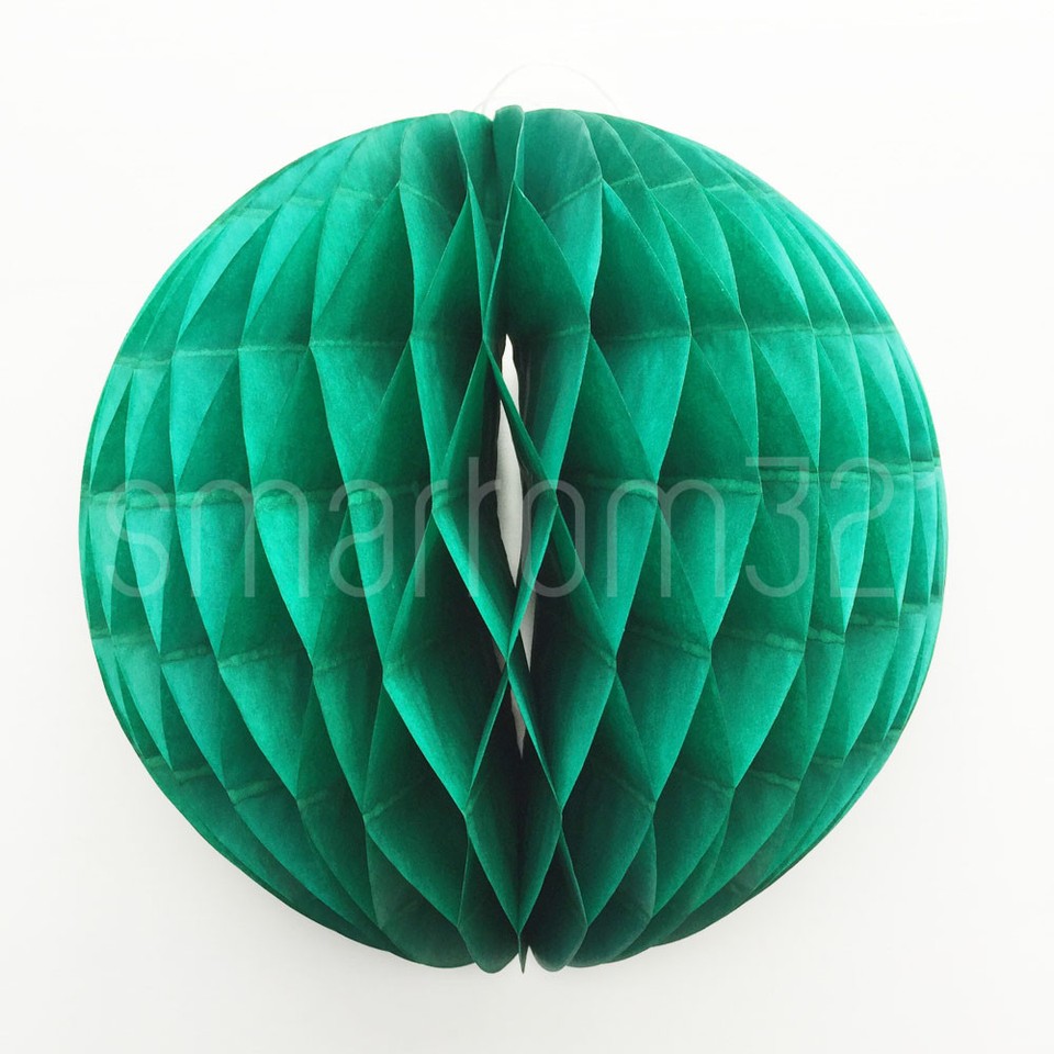 HONEYCOMB Hanging Paper BALLS Wedding Birthday Garland Party Deco Gold ...