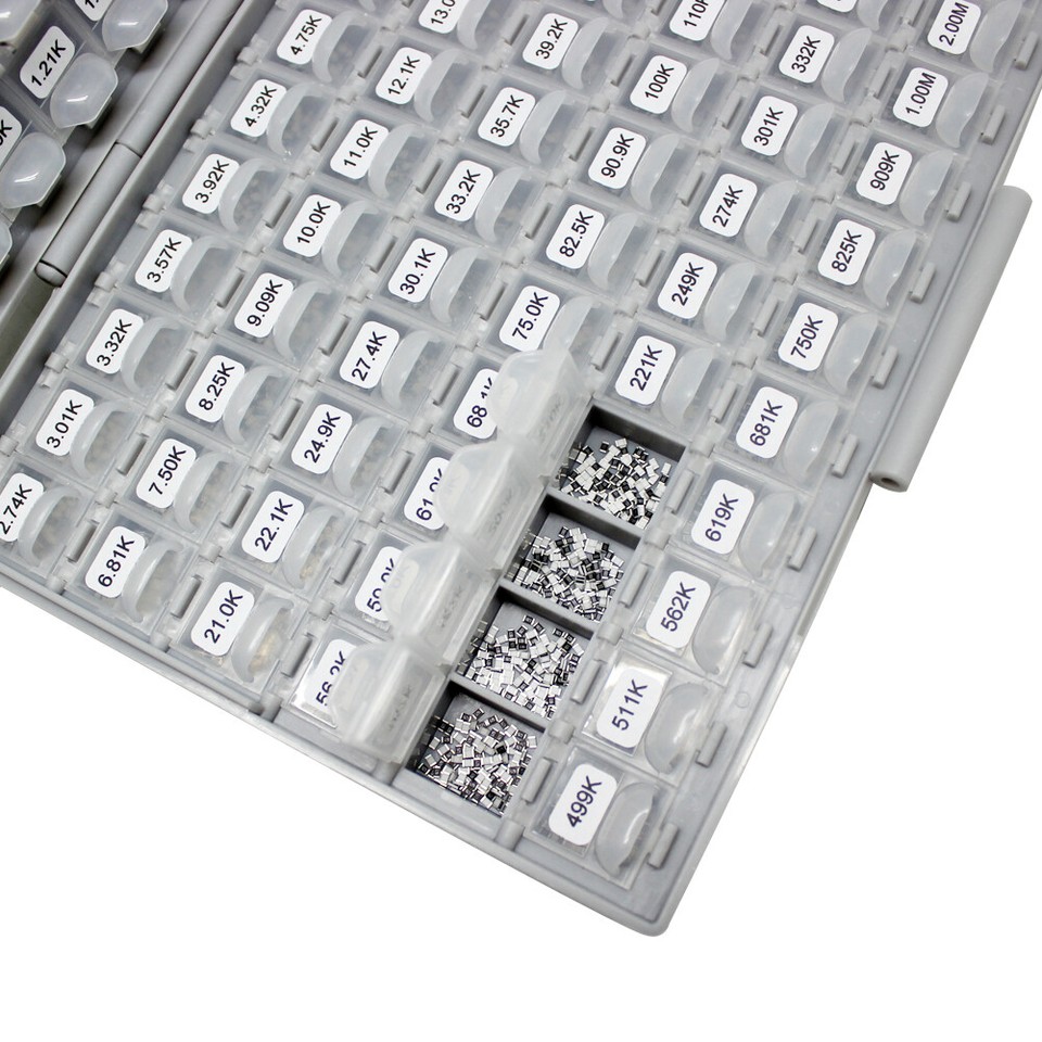 SMD SMT 0805 1% resistor kit E96 144 value 100pc 14400pcs BOX-ALL ...