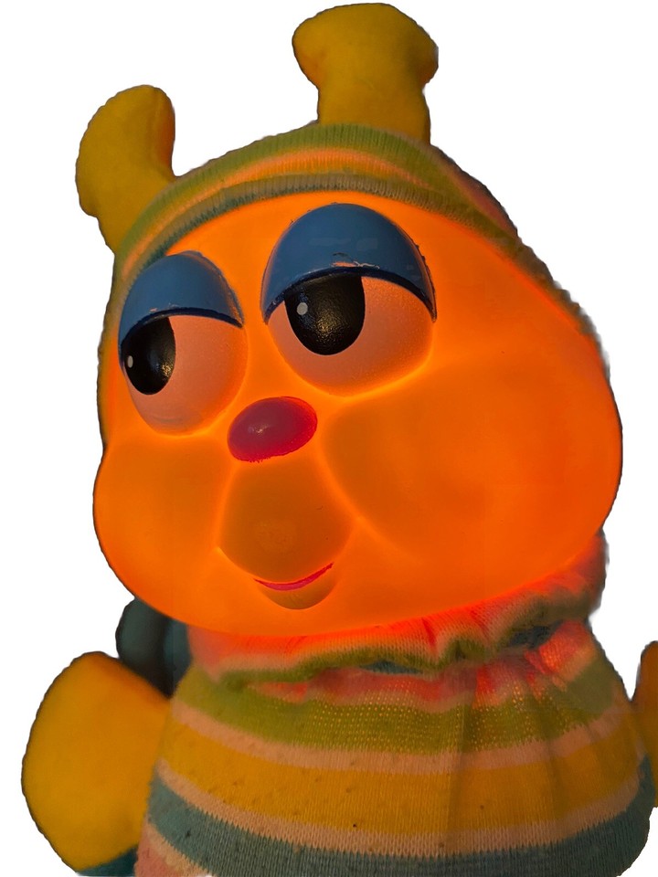 Hasbro Original Green Gloworm Glow Worm 1982 & GloBug 1984 - Read ...