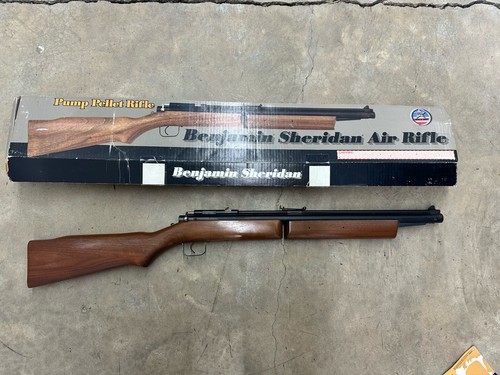 Benjamin Sheridan 397P .177 Nickel Plated Air Rifle In Box W Papers ...
