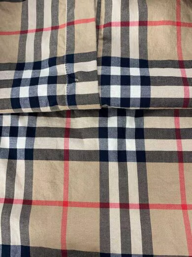 BURBERRY/Long-sleeved shirt/L/Cotton/BEG/Check/Logo print/8017567 | eBay UK