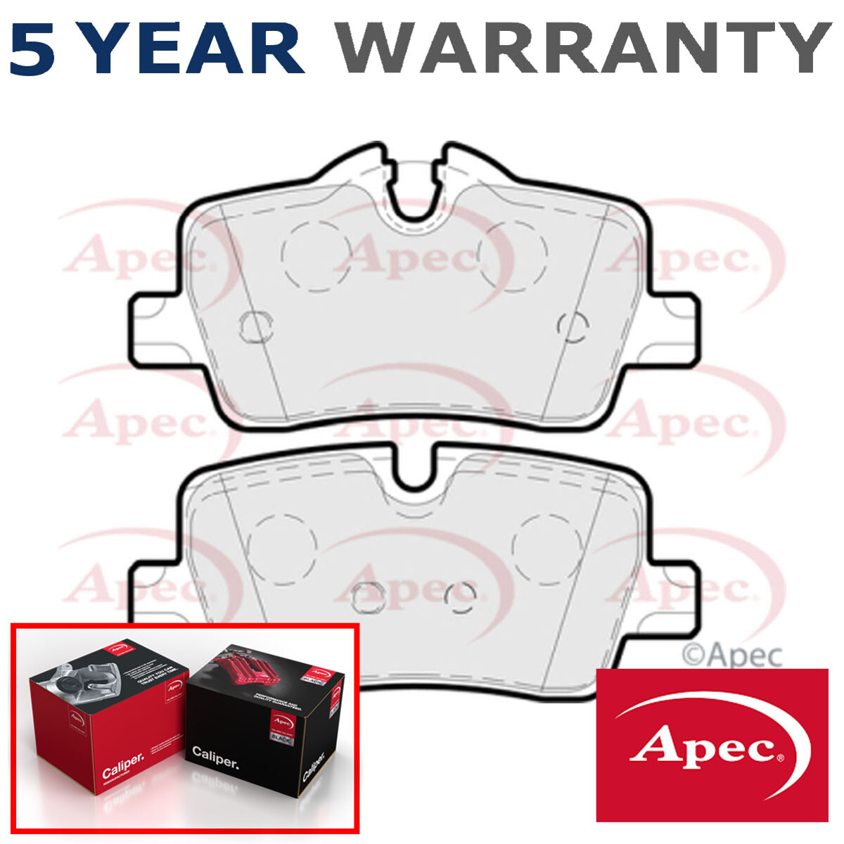 Apec Rear Brake Pads Set Fits BMW 3 Series 2018- 4 Series 2020- 1.8 2.0 ...