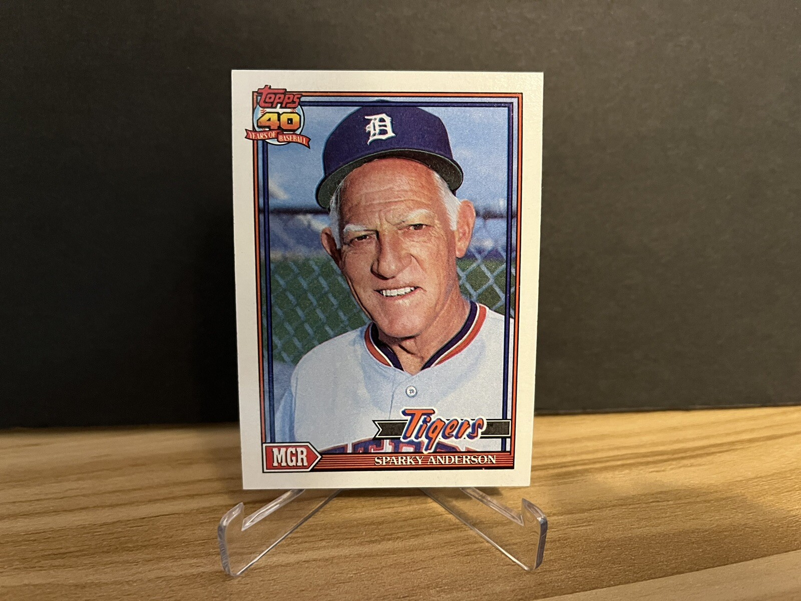 1991 MLB Topps Sparky Anderson #519 Tigers Team Leaders Card - From ...