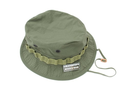 VIETNAM SHORT BRIM OD GREEN JUNGLE HAT RIPSTOP MADE IN USA NEW ...