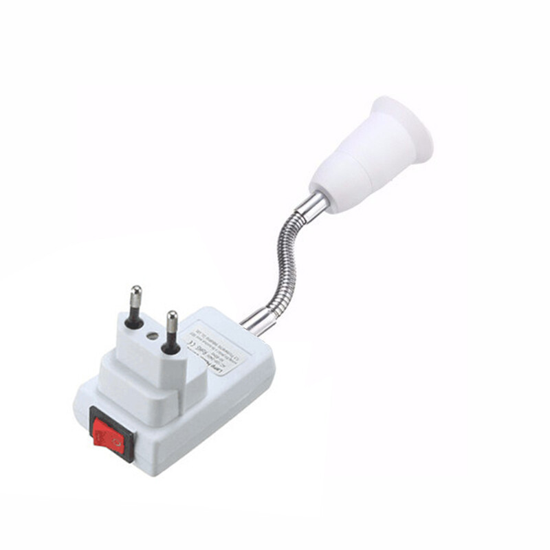 E27 Socket Adapter with On/Off Switch Flexible Extension Lamp Light ...