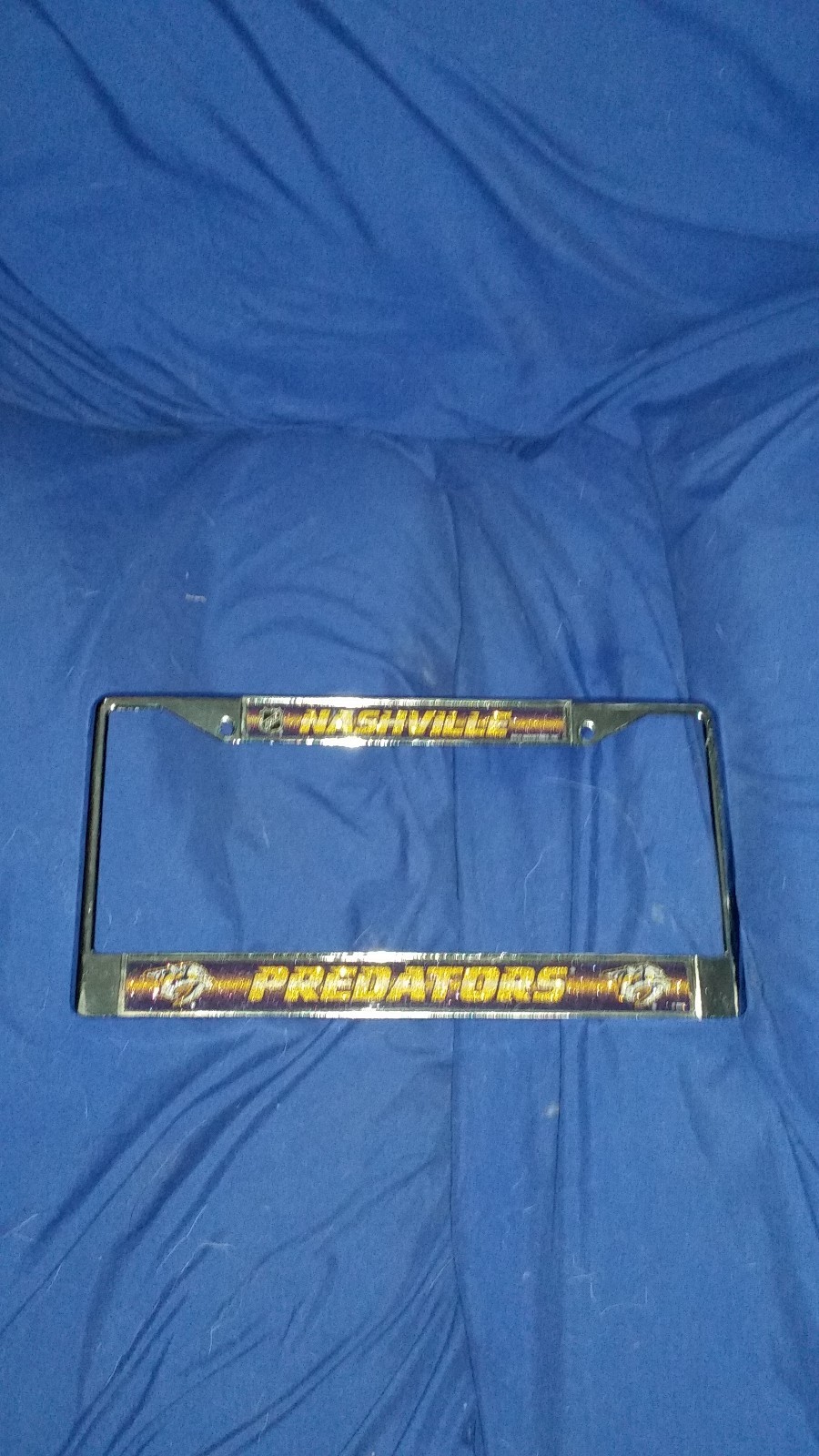 Nashville Predators NHL Glitter Bling Chrome License Plate Frame Car ...