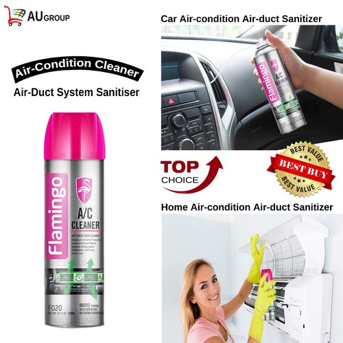 CAR AIR CONDITIONER CLEANER ANTI BACTERIA AIRCON DEODORISER REFRESHES ...
