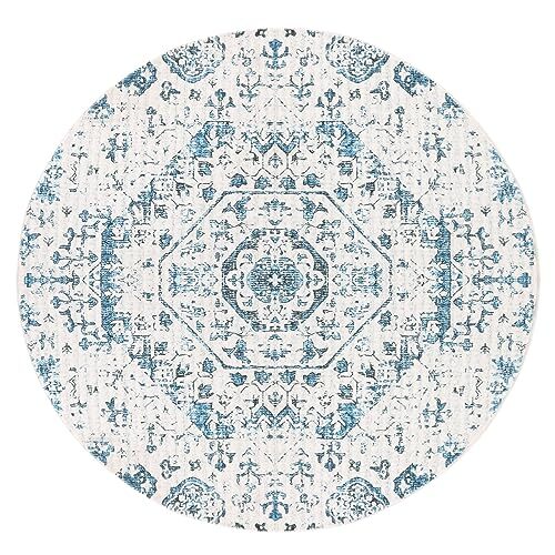 Round Rug Washable Round Area Rug Boho Mandala Circle Rug Non Skid 3ft ...