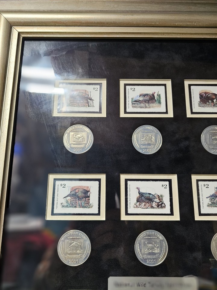 NWTF National Wild Turkey Federation 2001 World Slam Stamp And Coin ...