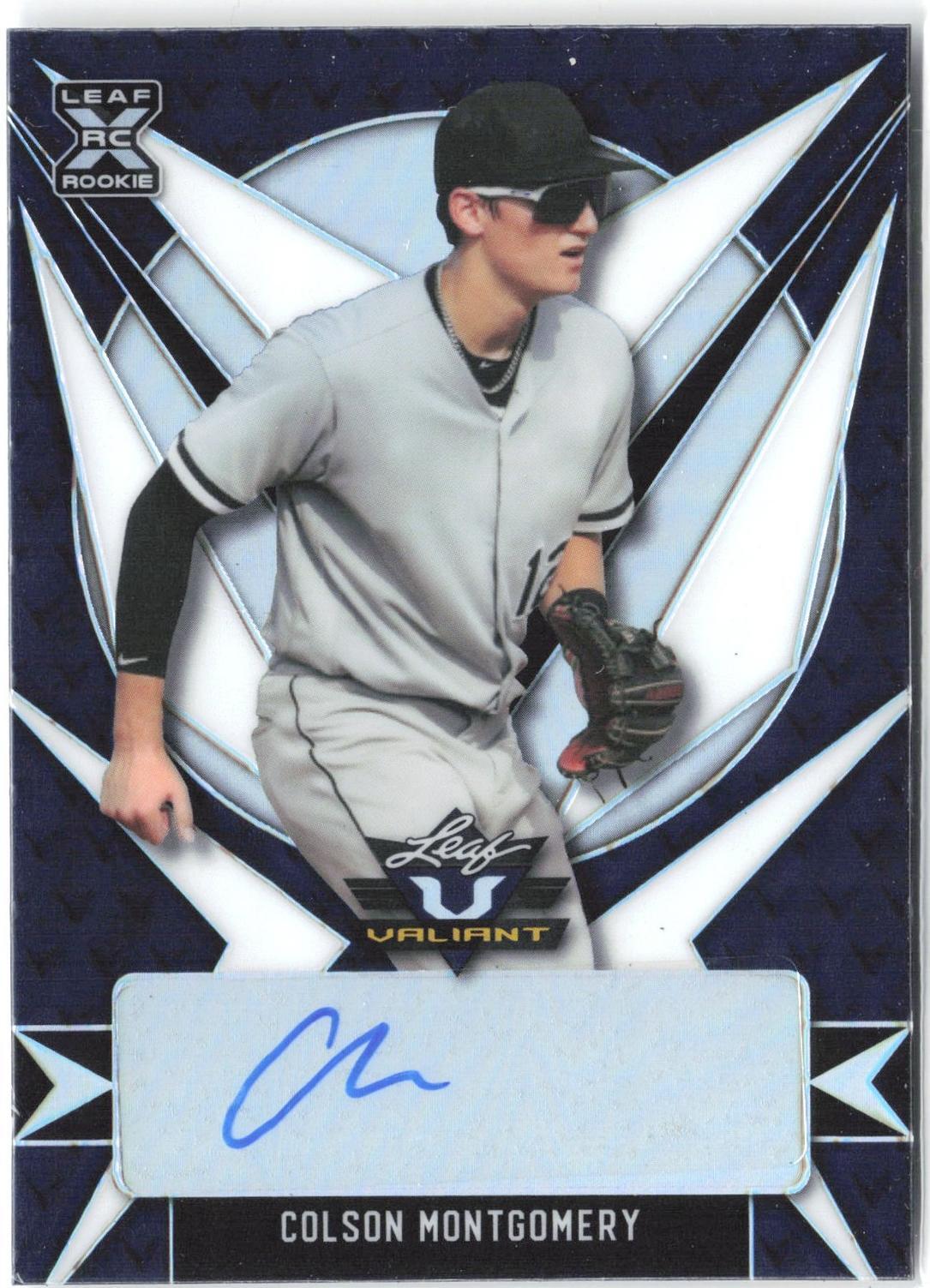 2021 Leaf Valiant - Colson Montgomery #BA-CM2 Navy Blue /75 (AU, RC ...