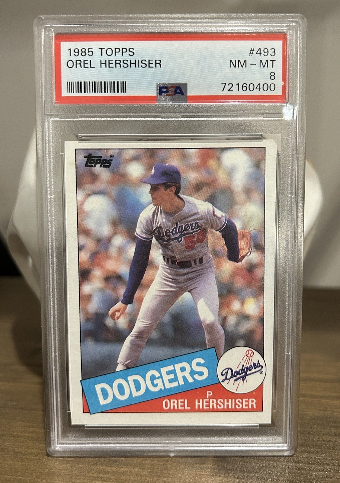1985 TOPPS OREL HERSHISER ROOKIE #493 PSA 8 NM-MT Dodgers | eBay