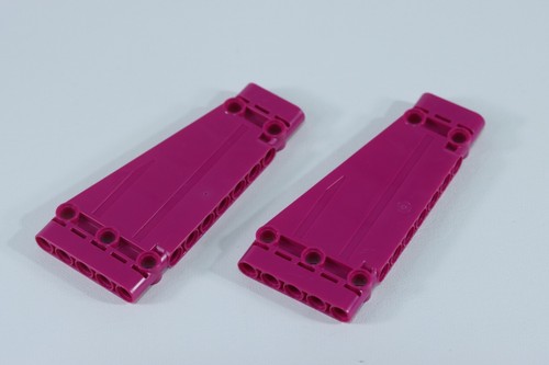 LEGO® Magenta Technic Panel Plate 5 x 11 x 1 Tapered [2 Pieces] ID ...