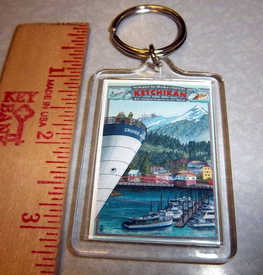 Alaska Acrylic Keychain - Ketchikan Alaska Cruise Ship, beautiful ...