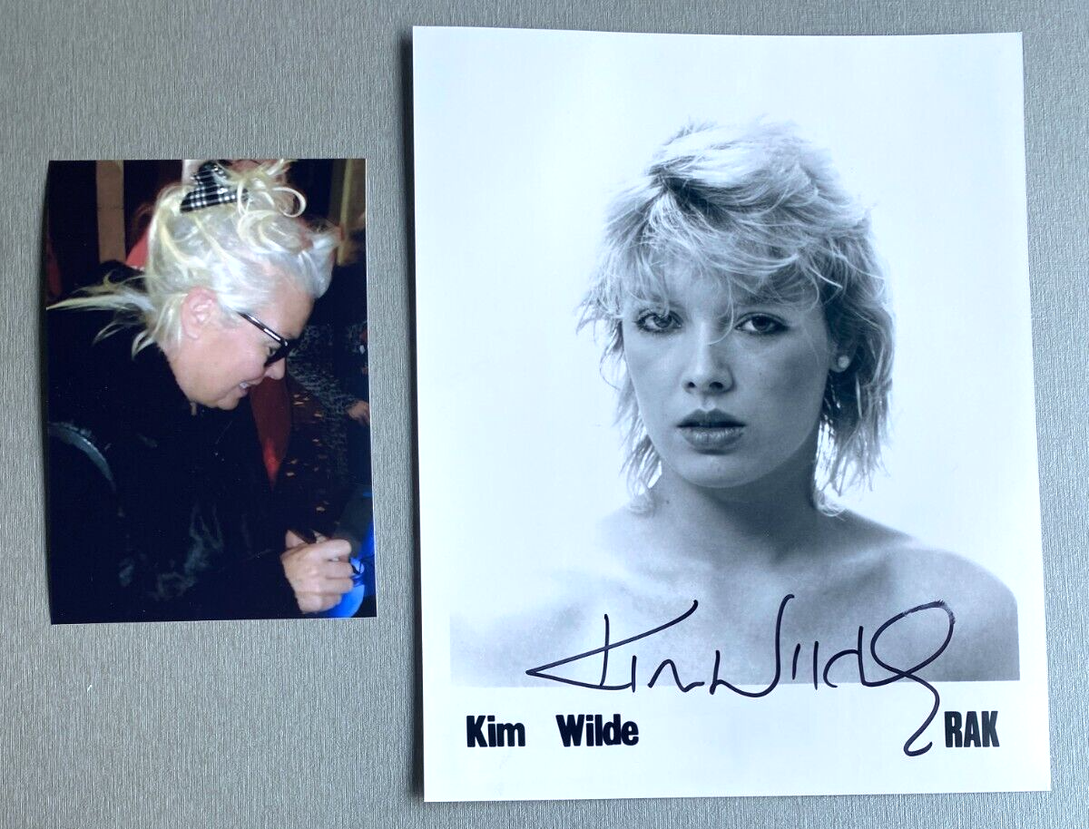 KIM WILDE In-person signed Foto 20x25 Autogramm/autograph + Foto | eBay