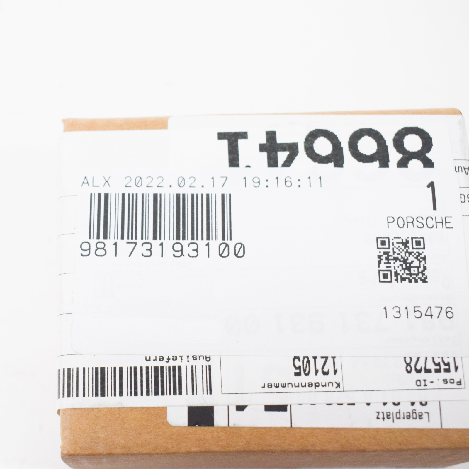 PORSCHE 718 BOXSTER 982 Left Inner Sun Visor Holder 98173193100 NEW ...