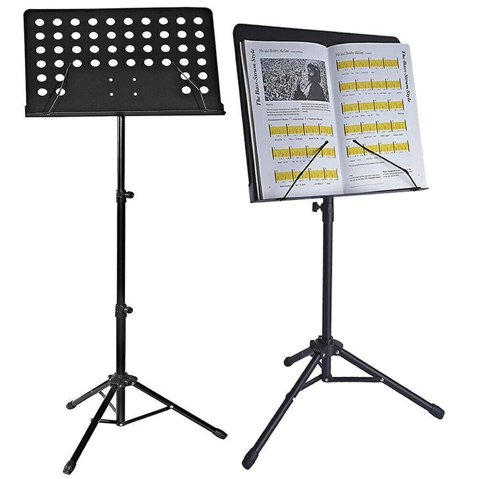 Sheet Music Stand-Metal Professional Portable Perforated Music Stand ...