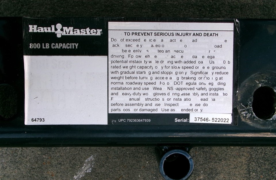 Local Pickup Only Haul Master 800 LB Capacity Ladder Rack off 11 ...