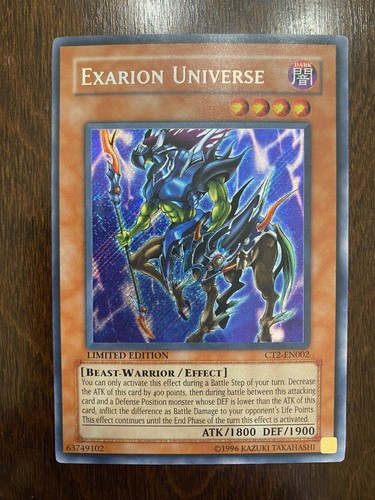 Yugioh! Exarion Universe - CT2-EN002 - Secret Rare - Limited Edition NM ...