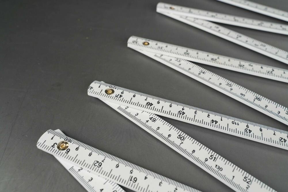 2 METRE LONG FOLDING RULER CARPENTERS METRIC IMPERIAL DIY RULE TOOL ...