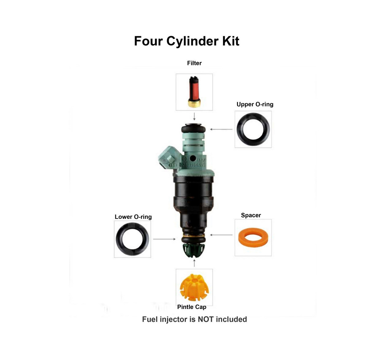 4 Fuel Injector Service Repair Kit (004) fits BMW | eBay