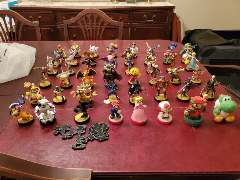 Amiibo Collection 48 Classic Amiibos Smash Bros and Super Mario Series ...