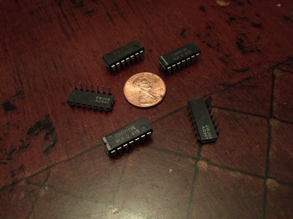 5 pcs IC CMOS quad 2 input NOR gate CD 4001 BS 4001b new circuit board ...