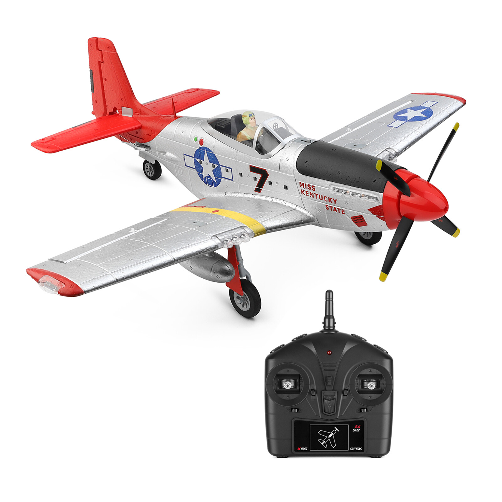 WLtoys XK A280 RC P51 Fighter 4CH Airplane 3D/6G Fixed Wing Brushless Toy E4 | eBay
