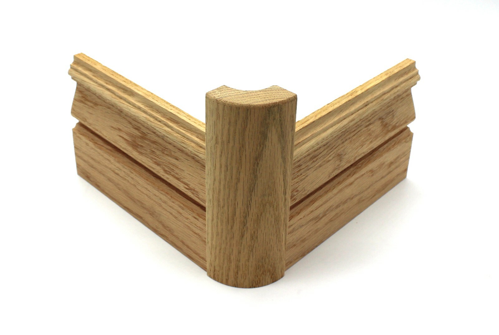 3/4" x 2 1/4" x 4" Poplar & Red Oak Outside Radius Corner Base Block ...